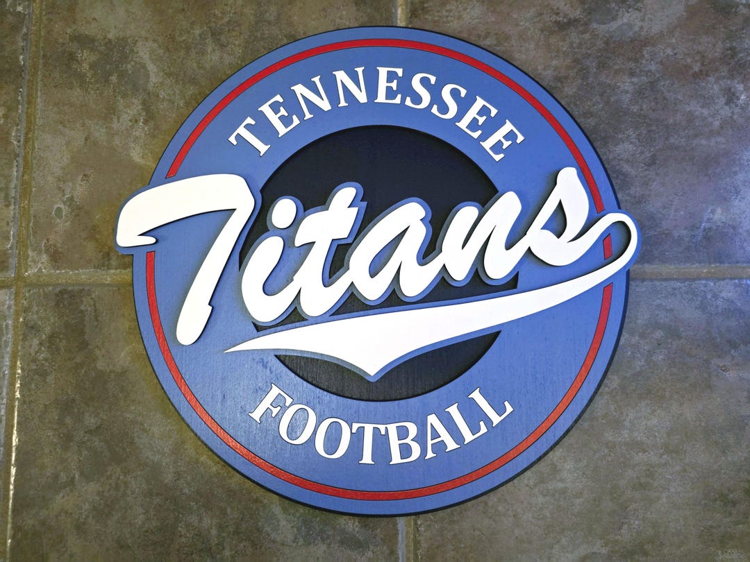 Tennessee Titans Wood Wall Decor | Laser Cut Football Sign - Etsy