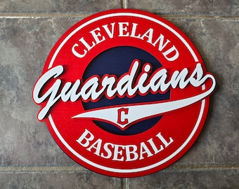 Cleveland Guardians Wood Sign - Etsy