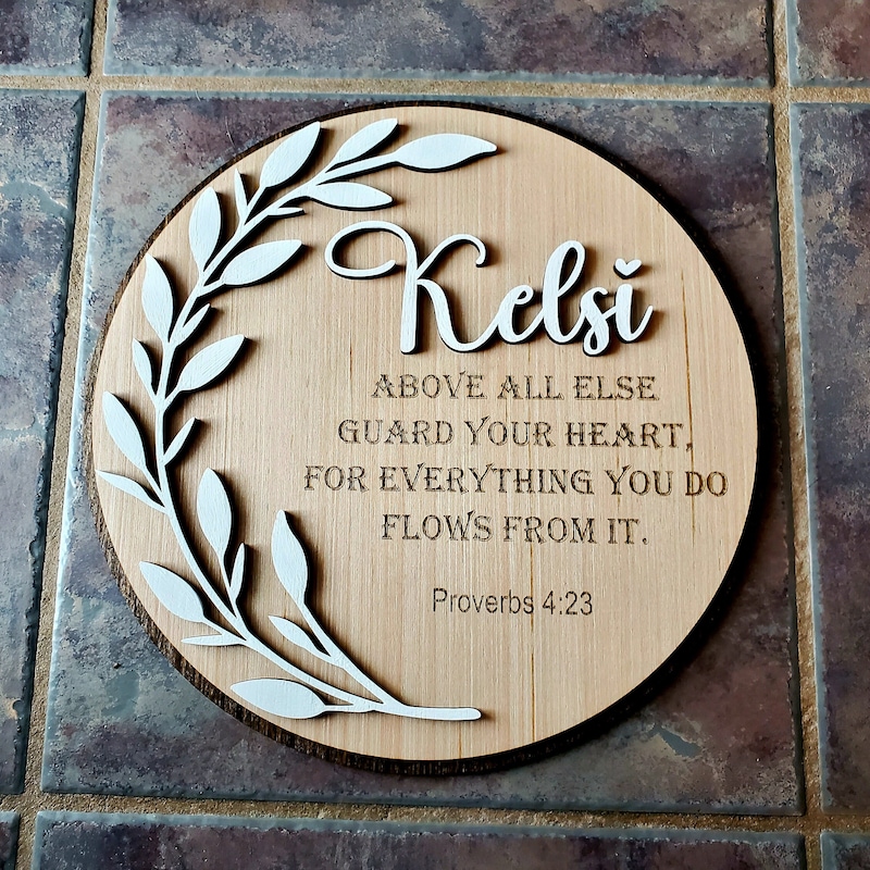 Wooden Bible Verse Sign - Etsy