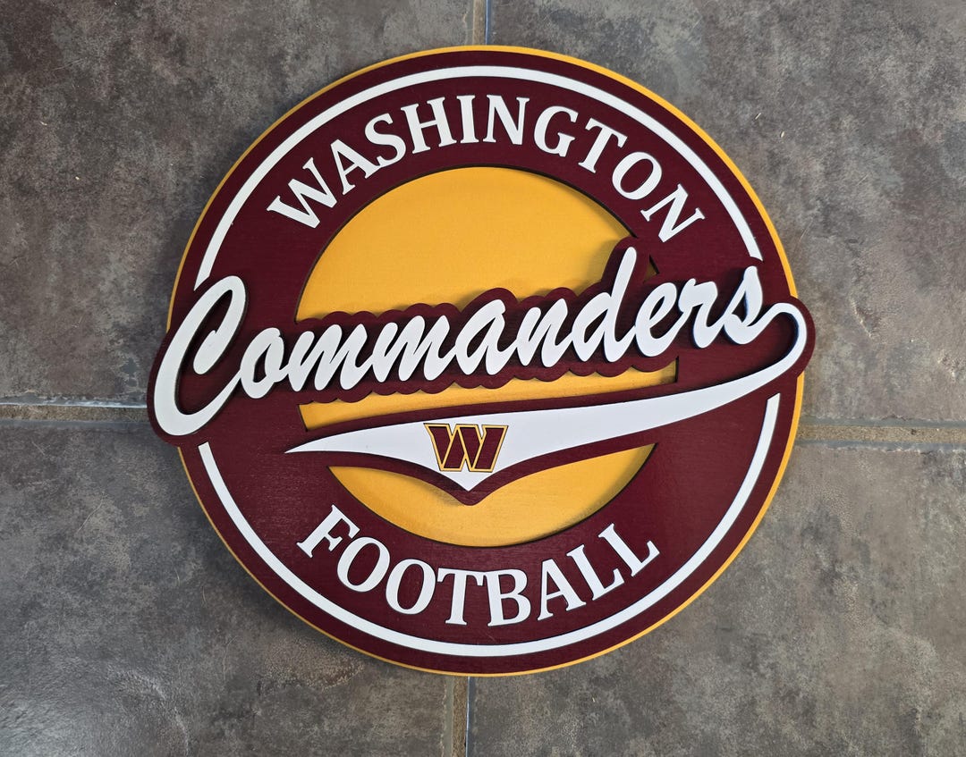 Washington Commanders Football Custom-made Wood Wall Decor. 3 Layers ...