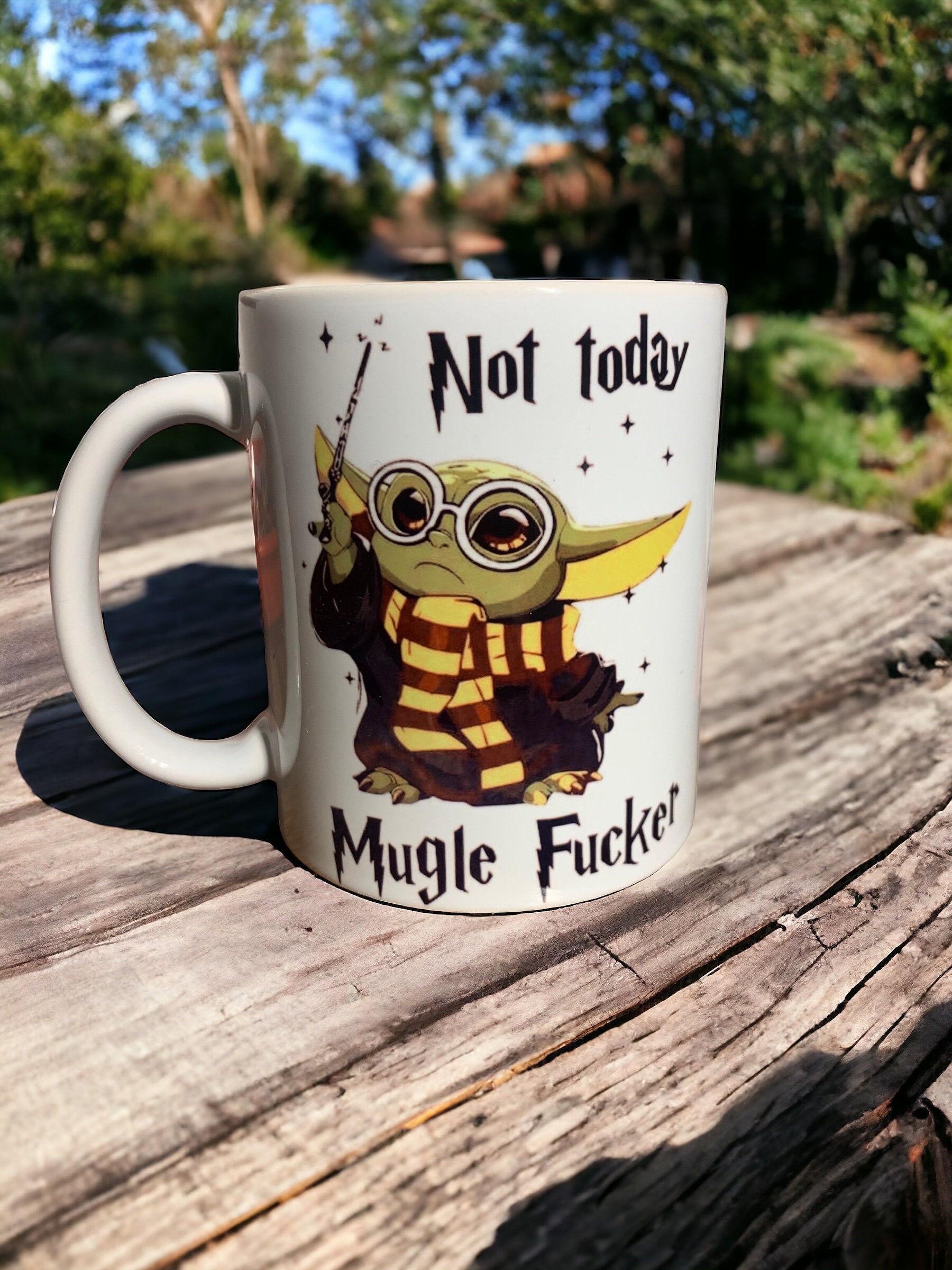 Funny Comedy Mug With Not Today Muggle Fucker - Etsy