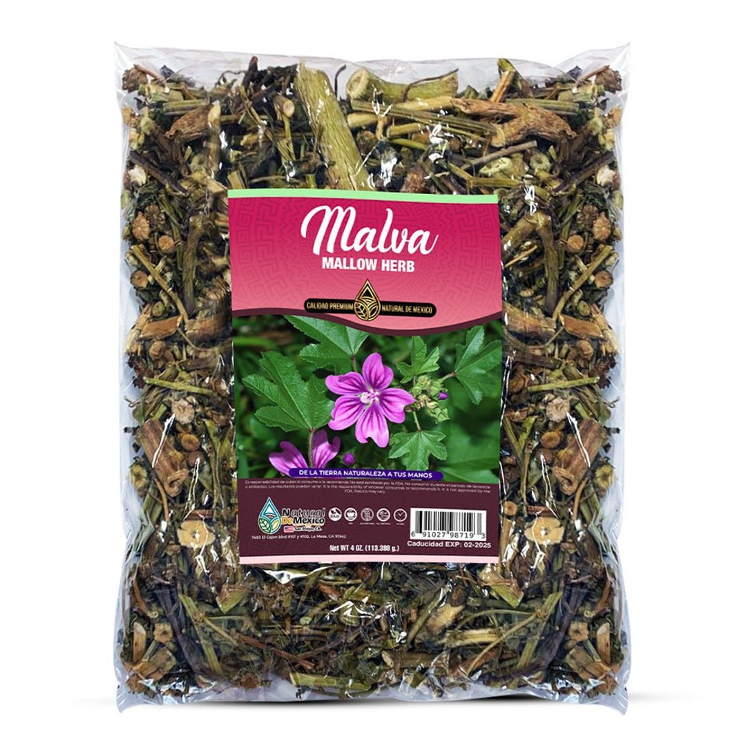 Malva Hierba, Mallow Herb 4 Oz, Natural De Mexico - Etsy