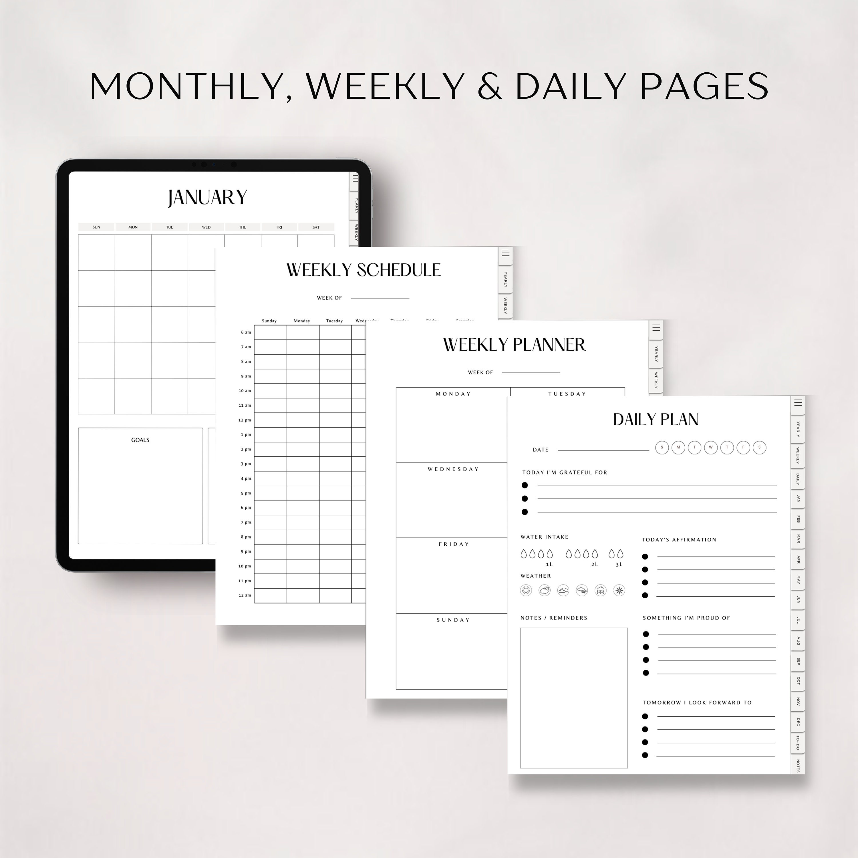 PLR Resell Digital Planner, Canva Template, Commercial Use Editable ...