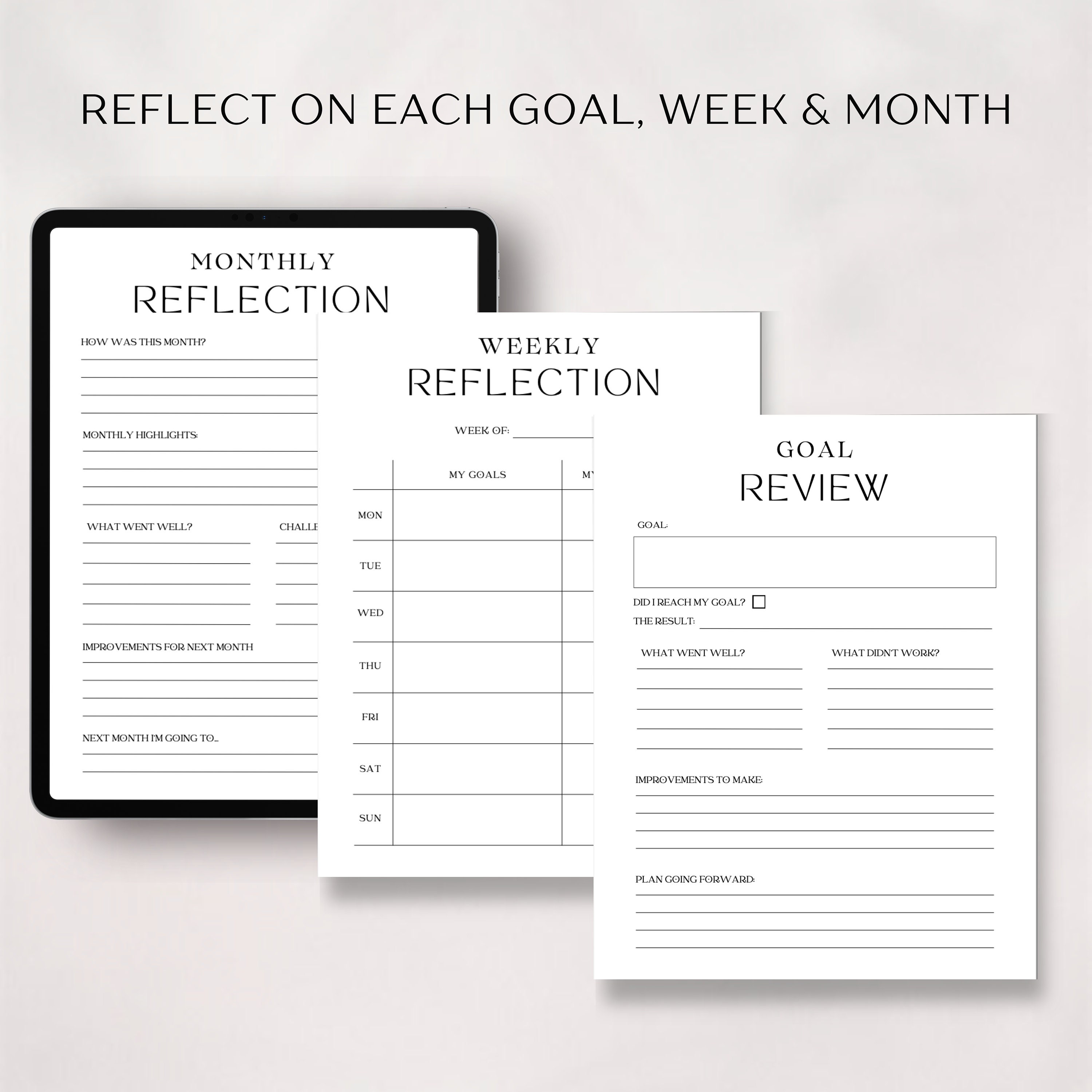 PLR Digital Goal Planner, Canva Template, Commercial Use Editable ...