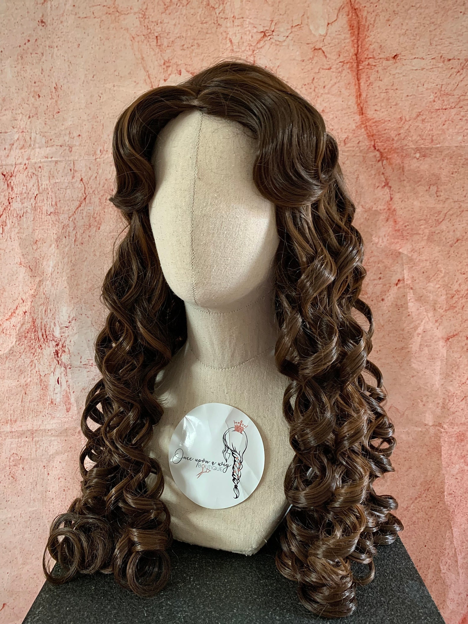 Base Wig 'beau' Set With Ponytail Bun Attachment Belle Beauty and the ...