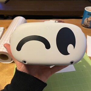 Cute Winking Eyes Vinyl Decal for Metaquest 2 - Etsy