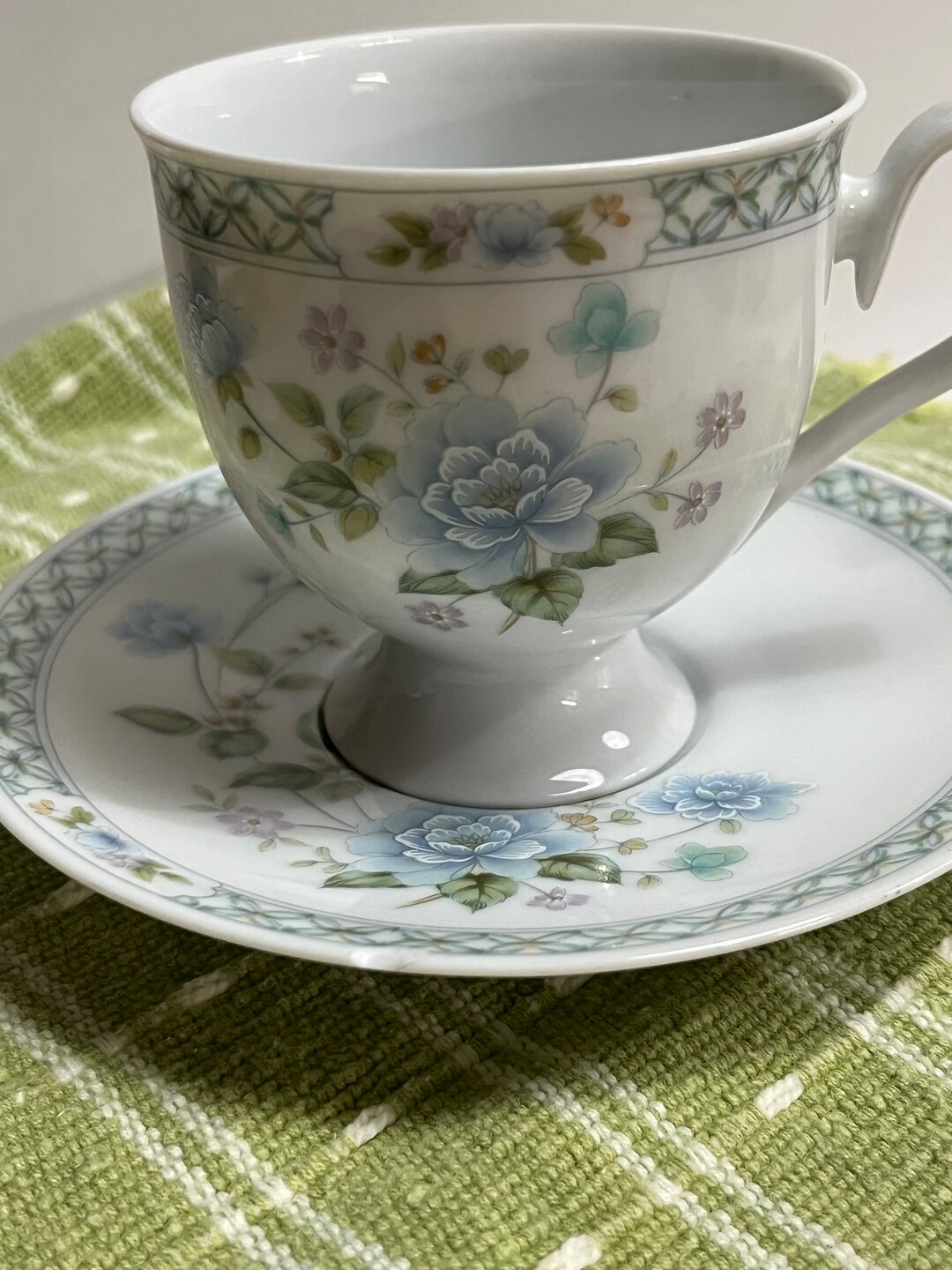 Noritake Ireland Angel D'amour Teacup and Saucer - Etsy