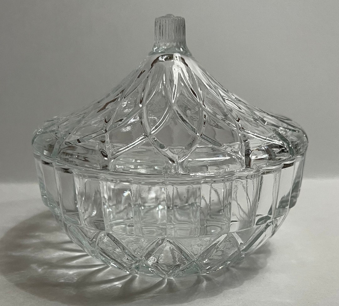 KIG Indonesia Candy Dish With Lid in Alexandria Pattern - Etsy