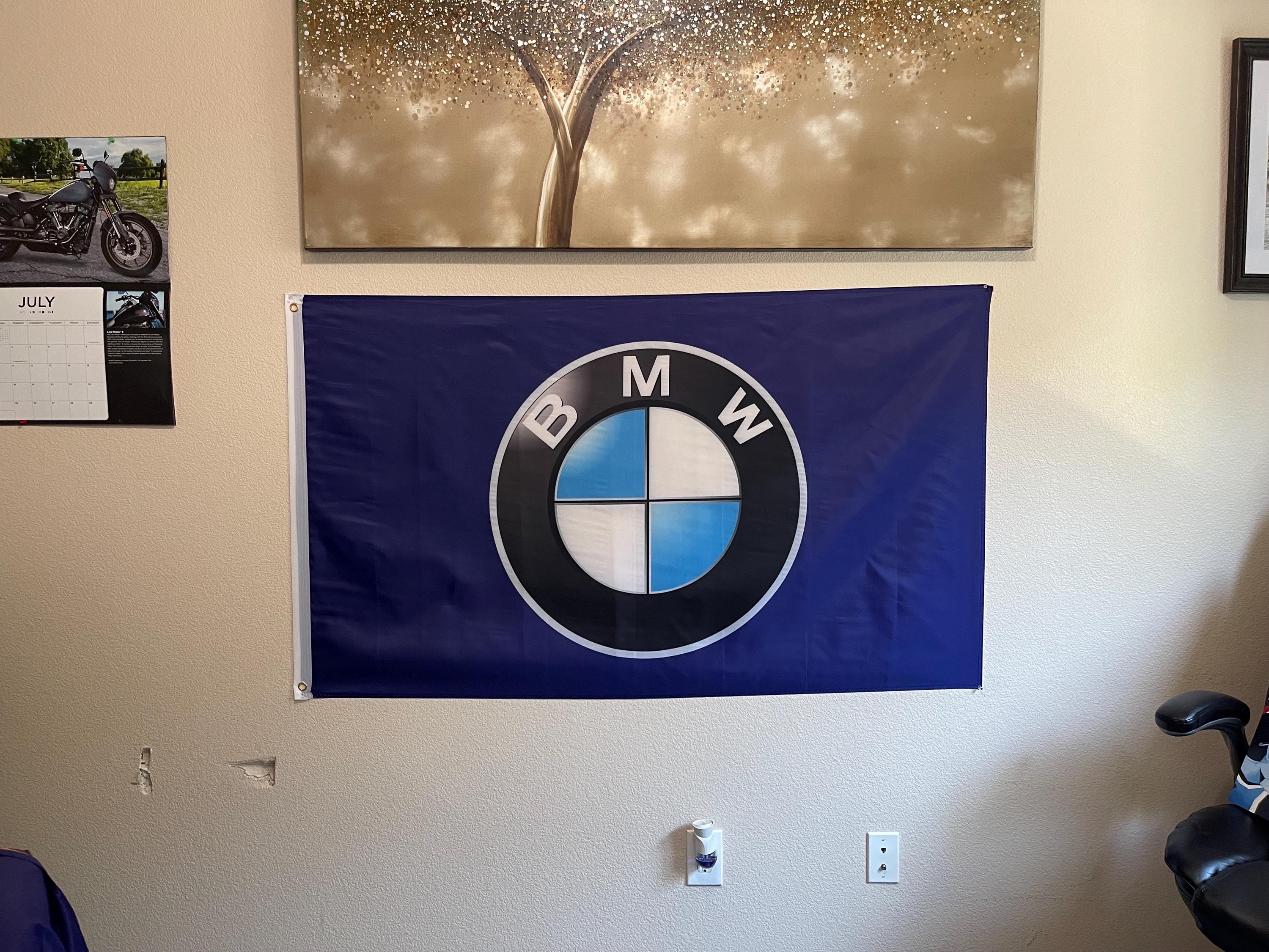 BMW Flag 3x5 Ft | Garage Banner With Eyelets | Man Cave Wall Decor ...