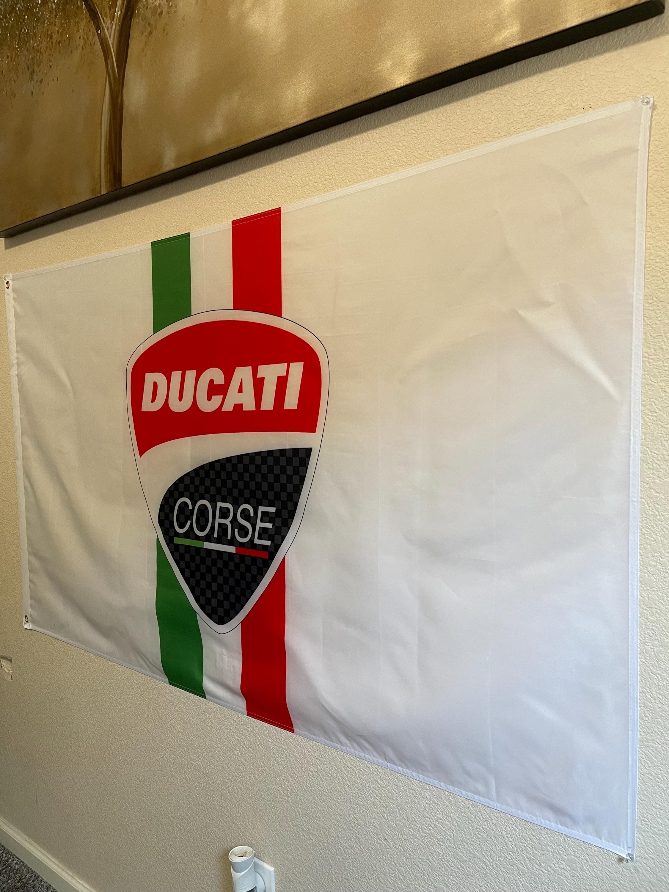 Ducati Flag 3x5 Ft | Garage Wall Banner With Eyelets | Man Cave Decor ...