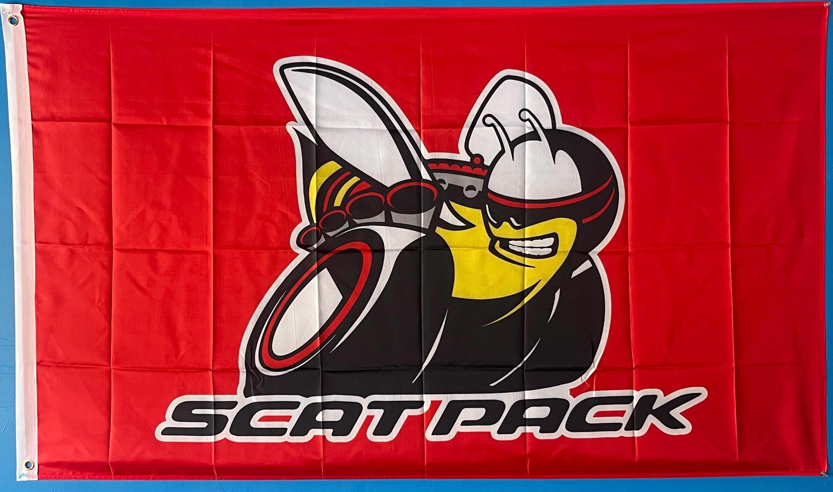 Scat Pack Flag 3x5 Ft – Dodge Muscle Bee Banner for Garage or Man Cave ...
