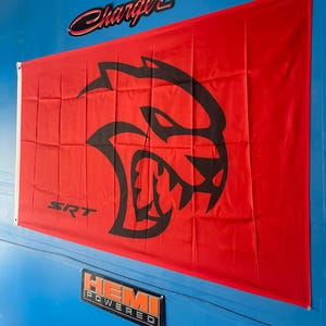 Hellcat Flag 3x5 Ft – Dodge SRT Muscle Car Garage Banner - Etsy