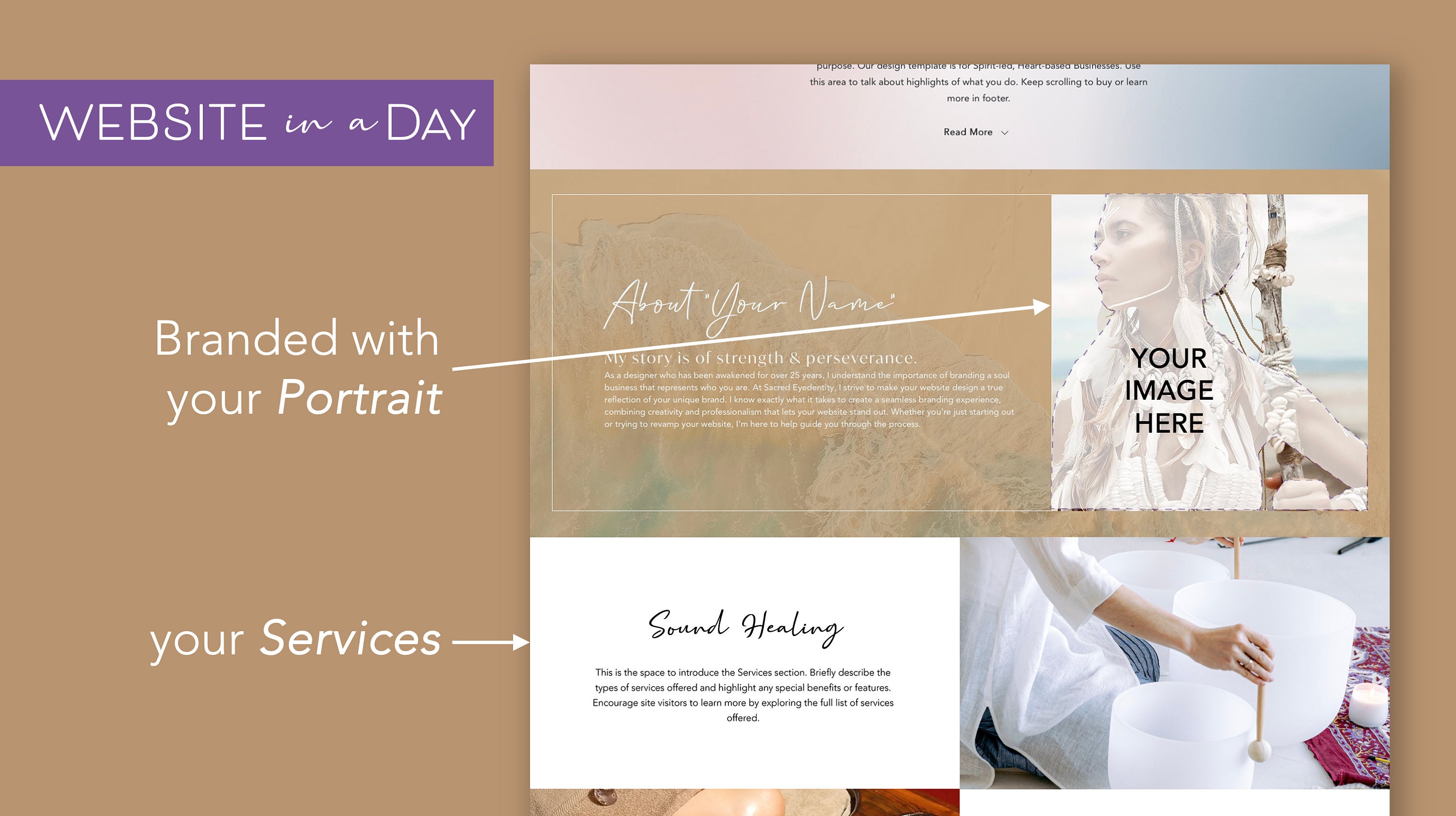 Spiritual Coach Wix Website Template: Creative Layout for Energy ...