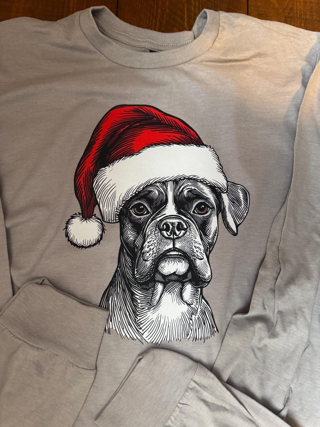 Boxer Christmas, Boxer Santa, Holiday Boxer - Etsy
