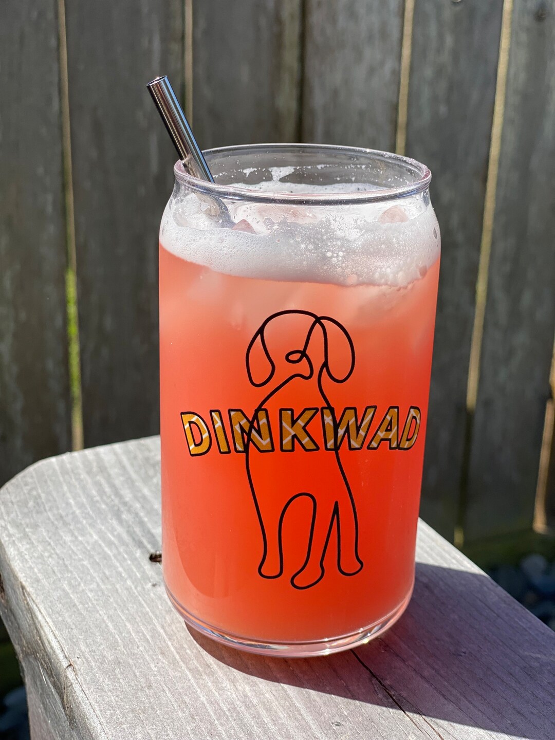DINKWAD Can-shaped Glass, Double Income No Kids With a Dog, Funny Glass ...