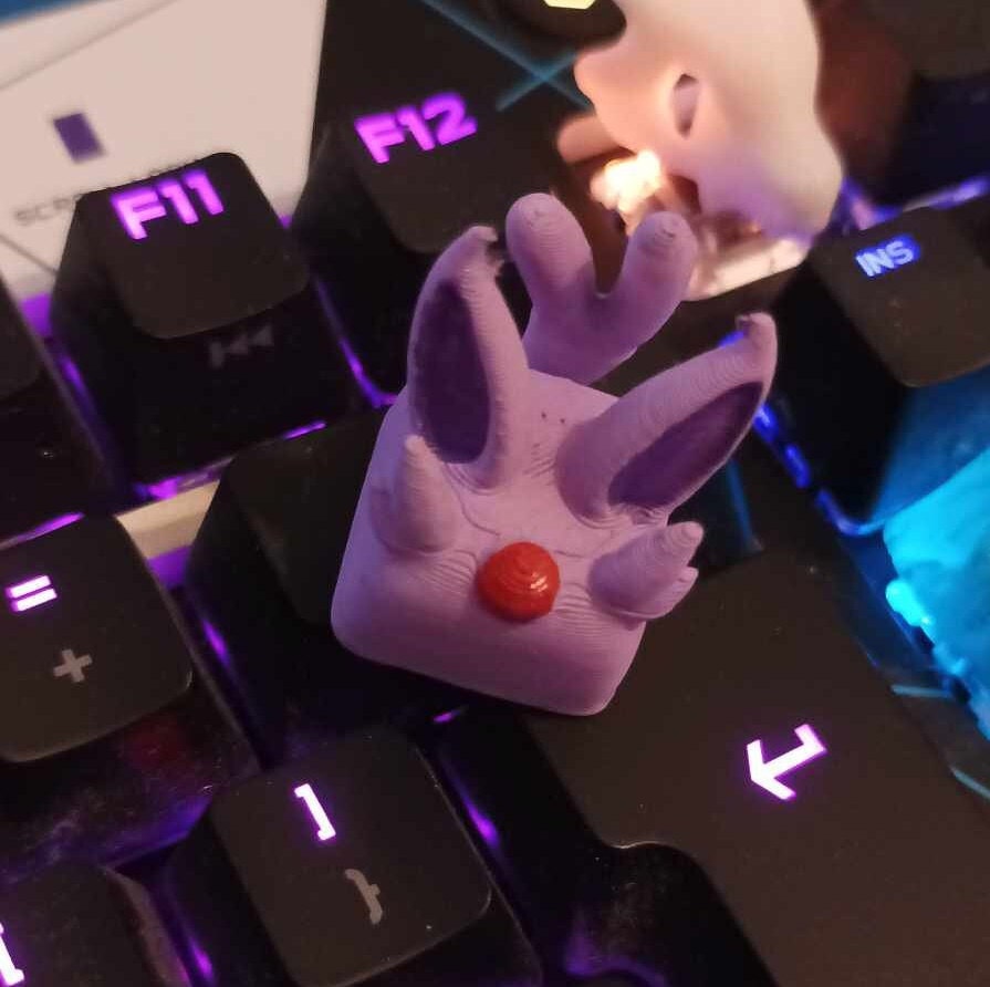 Espeon Keycap, Custom, Pokemon Keycap, Artisan Keycap, Custom Artisan ...