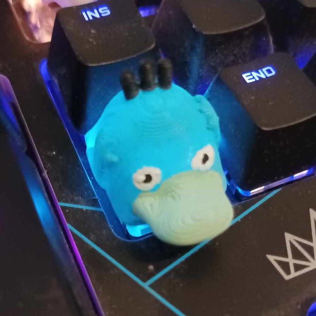 Psyduck Keycap, Custom, Pokemon Keycap, Artisan Keycap, Custom Artisan ...