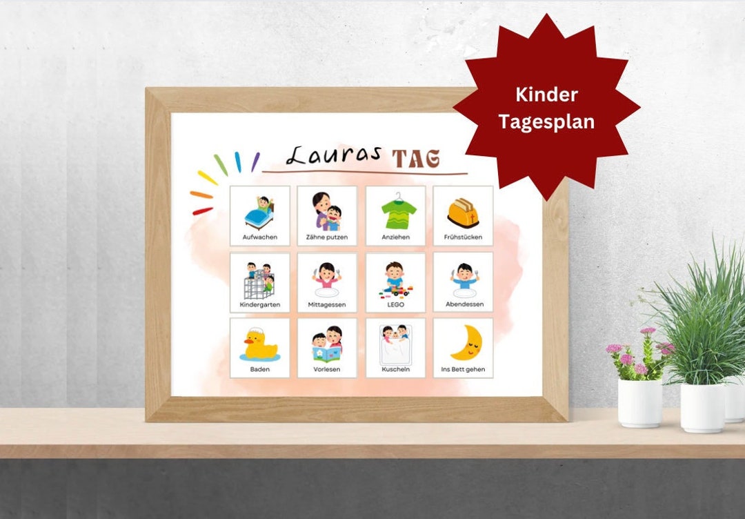 Daily Plan for Children, Routines, Cards to Cut Out, Montessori ...