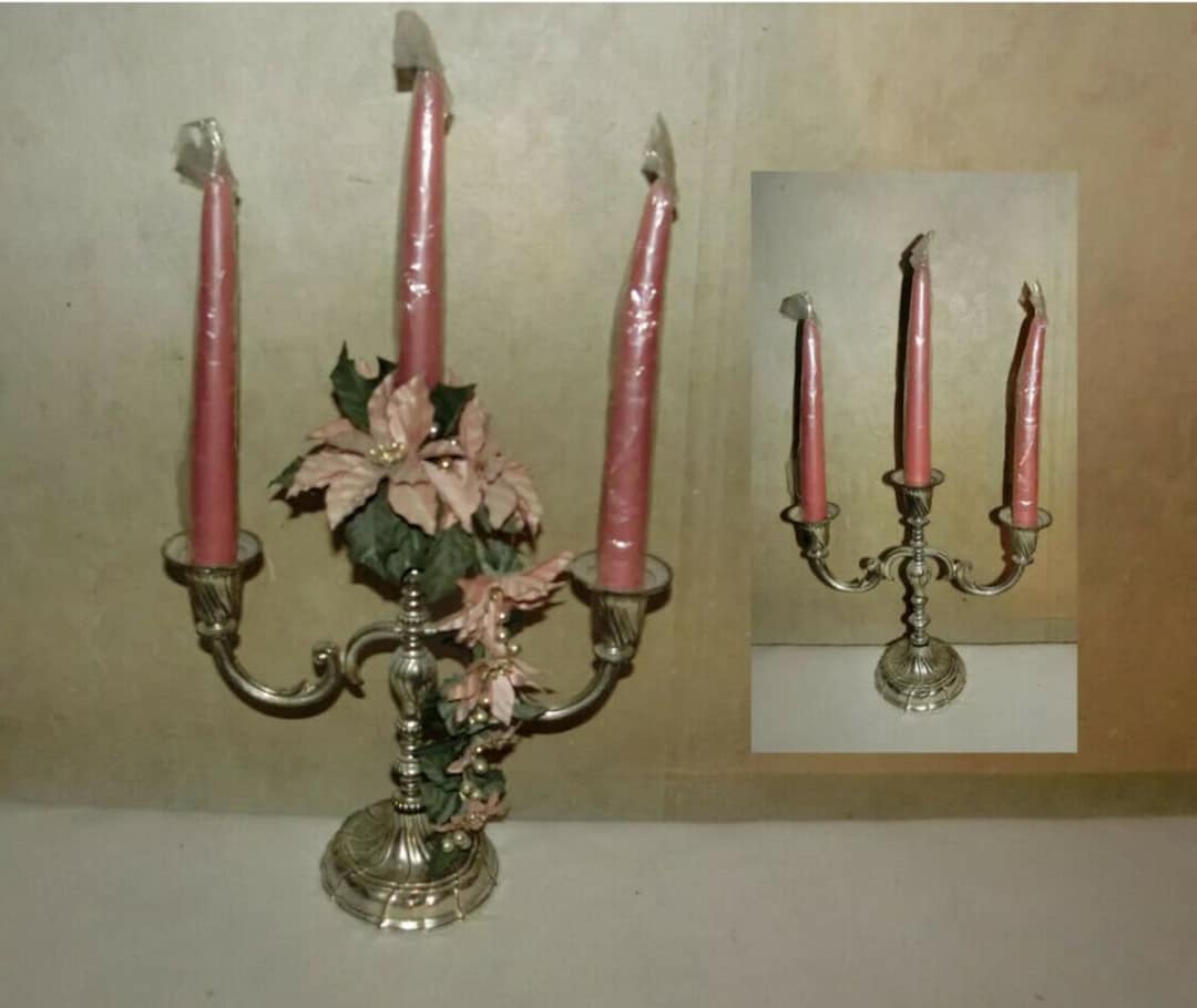 Candlestick Candlestick BMF W-germany 3-armed 70s - Etsy