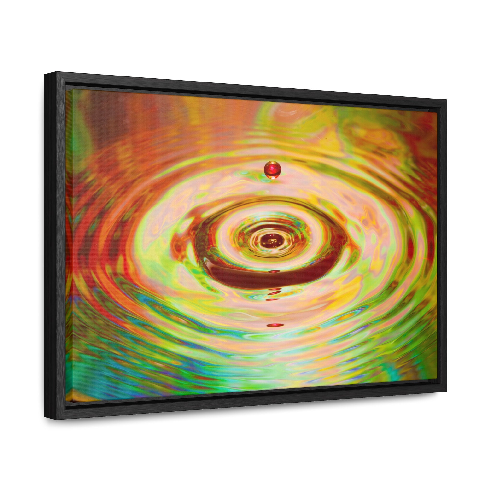 Framed Floating Water Droplet Photo Print on Canvas, Water Art, Water ...