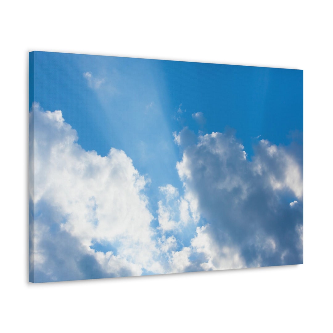 Clouds, Blue Sky, Canvas, Clouds and Blue Skies, Clouds, Wall Art, Wall ...