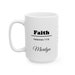 Faith Coffee Mug, Personalized, Religious Verse, Encouragement Gift - Etsy