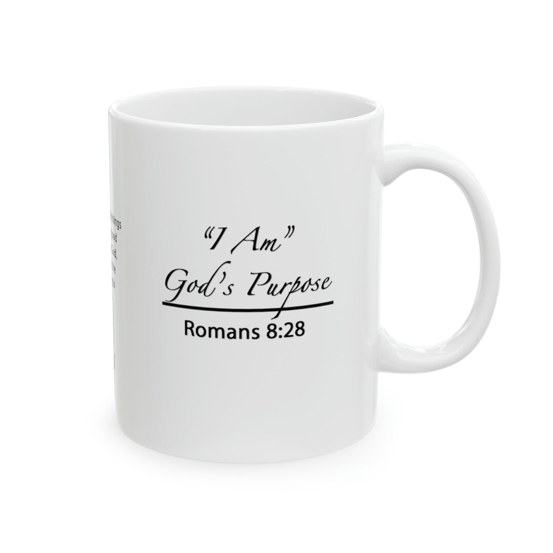 I Am God's Purpose Coffee Mug, I Am Affirmation Mug, I Am Religious ...