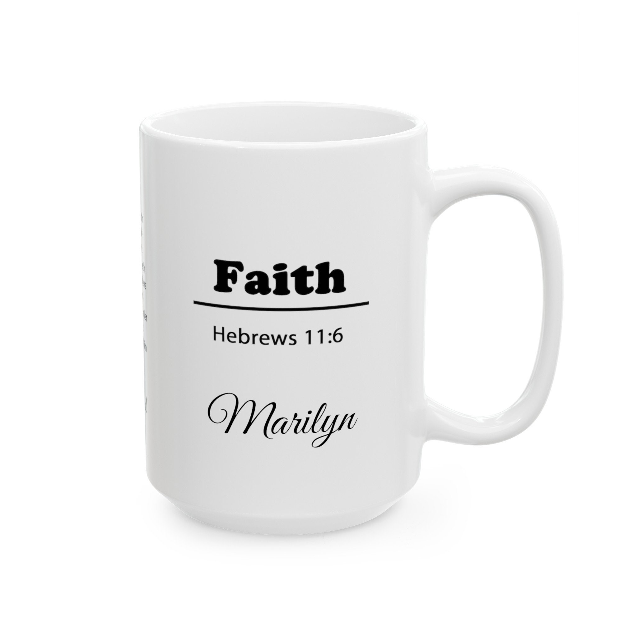 Faith Coffee Mug, Personalized, Religious Verse, Encouragement Gift - Etsy