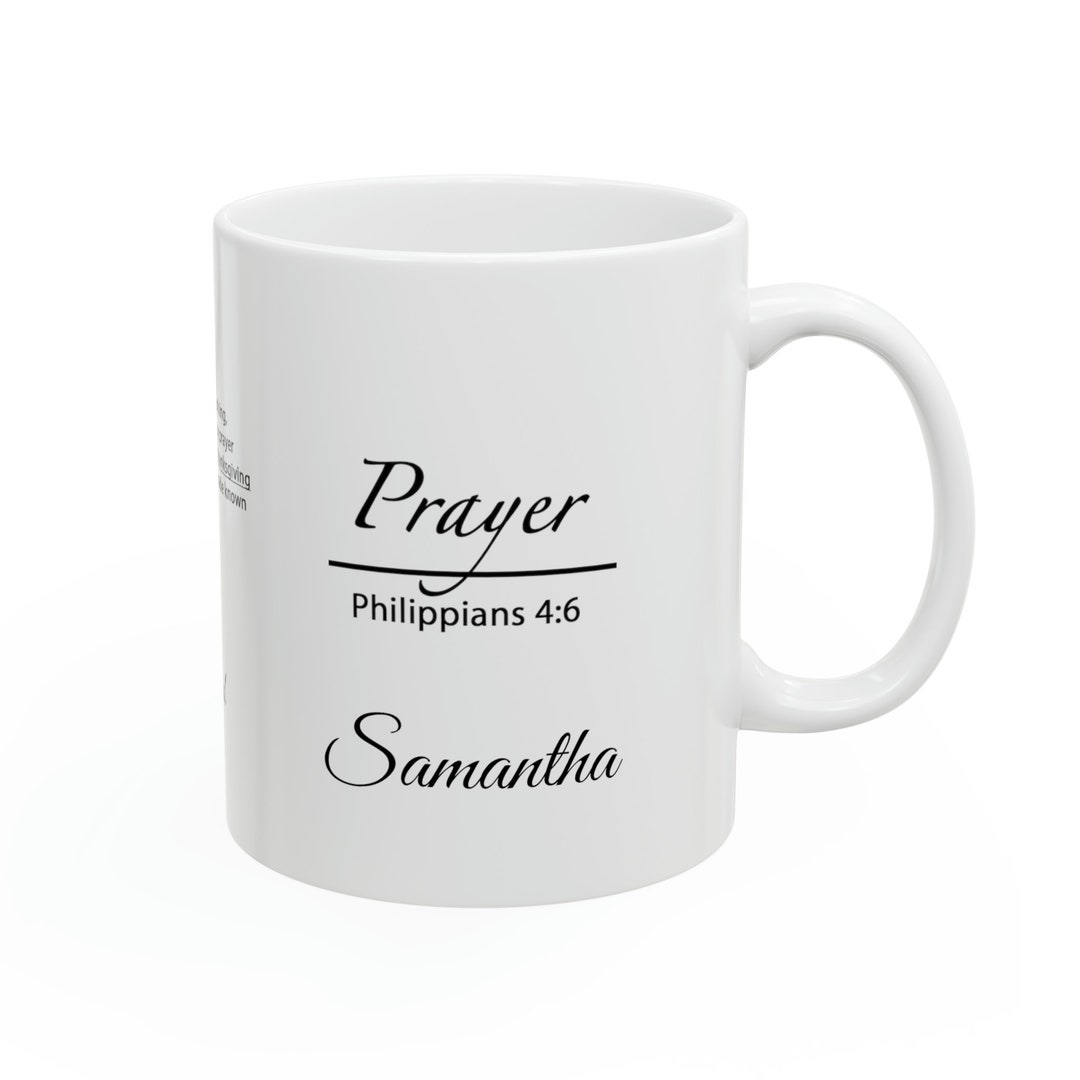 Prayer Coffee Mug With Name, Coffee Mug, Religious Coffee Mug ...