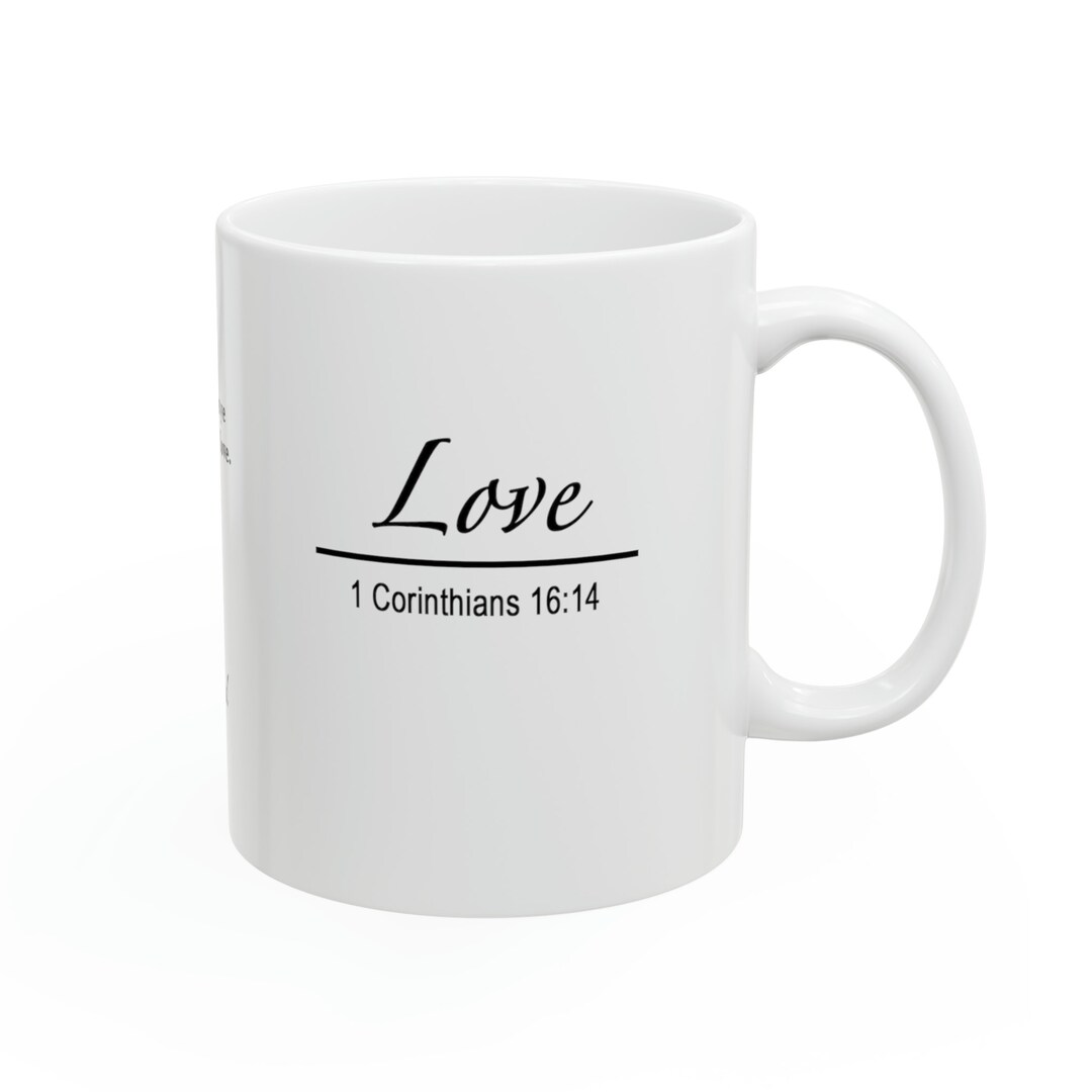 Love Coffee Mug, Mugs, Religious Mug, Bible Mug, Spiritual Mugs ...