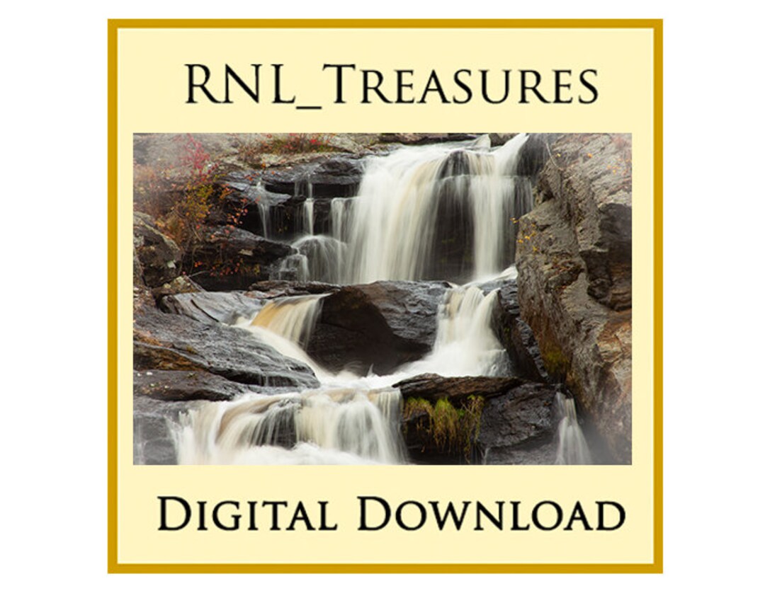 Waterfalls, Digital Download, Waterfall Picture, Wall Decor, Wall Art ...