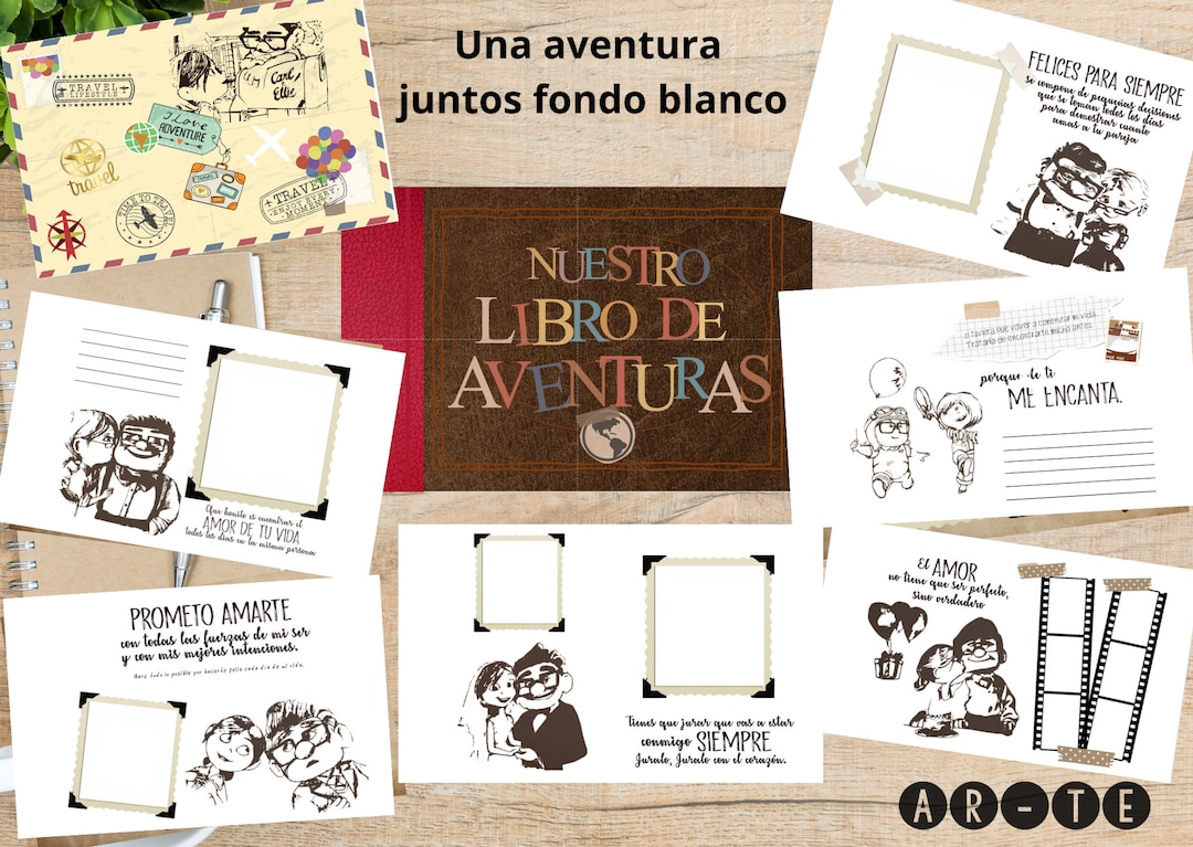 Una Aventura Juntos / Nuestro Libro de aventuras // My Aventure Book media carta // Libro ...