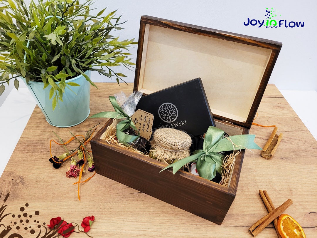 Wooden Box Handmade Gift Set Happy Birthday Gift Box - Etsy
