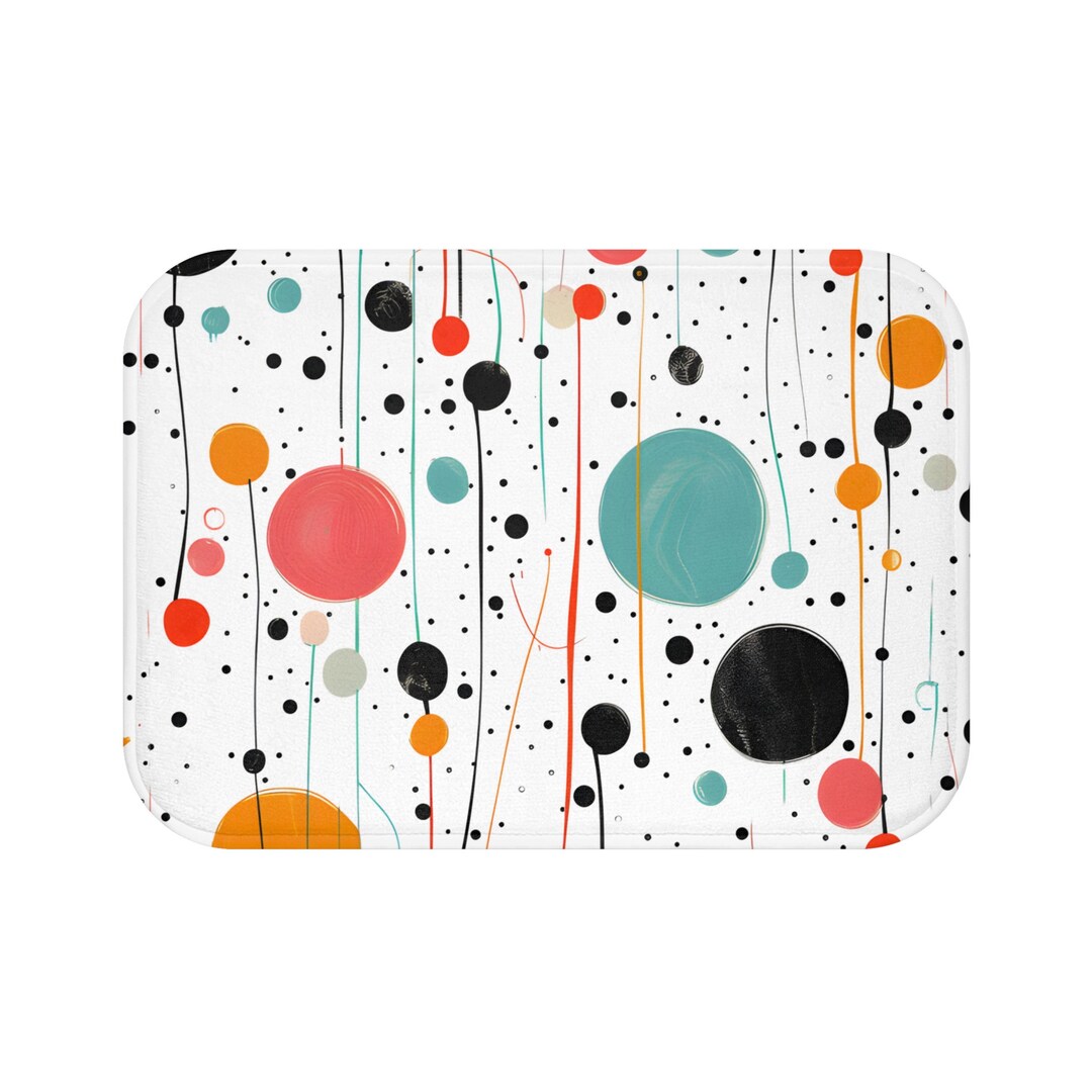 Cool Bath Mat, Colorful Bath Mat, Unique Bath Mat, Decorative Bath Mat ...