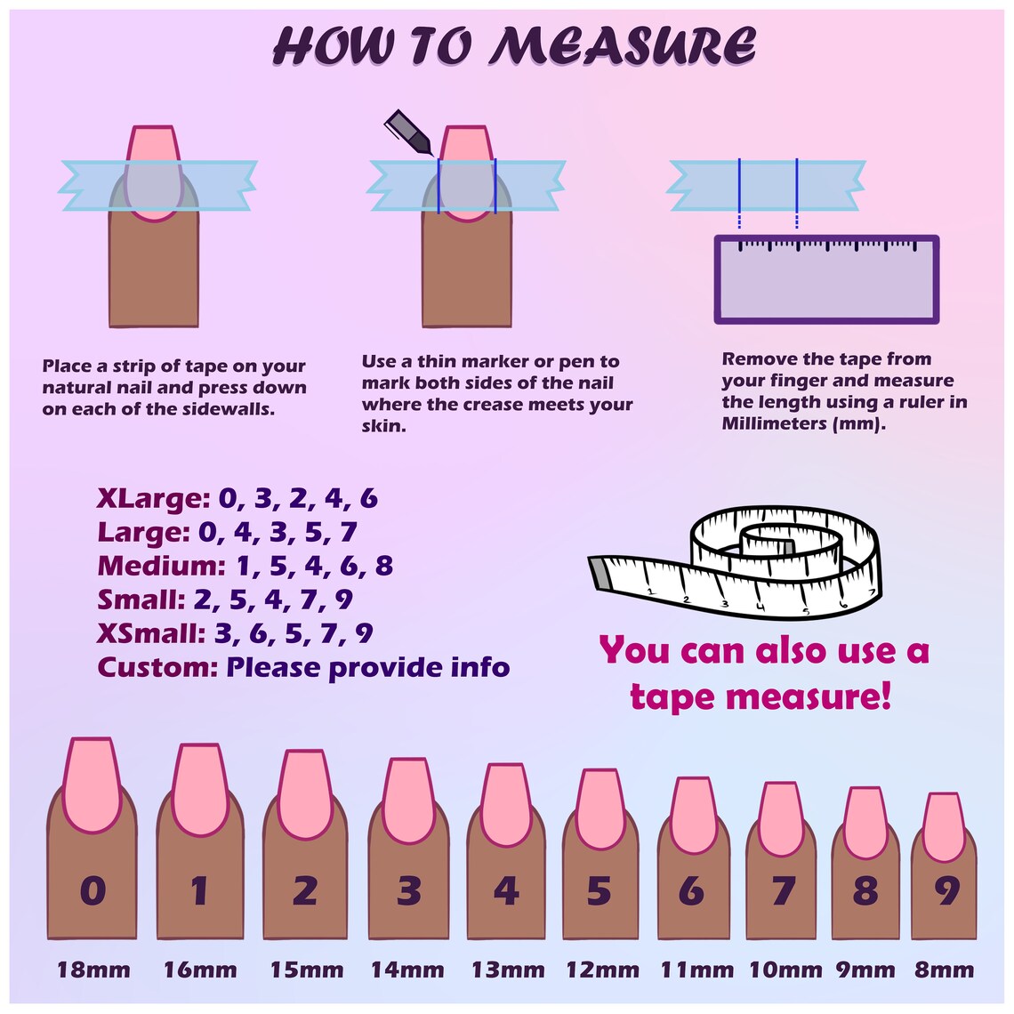 Inosuke Hashibira Demon Slayer Press on Nails Almond Square Stiletto ...