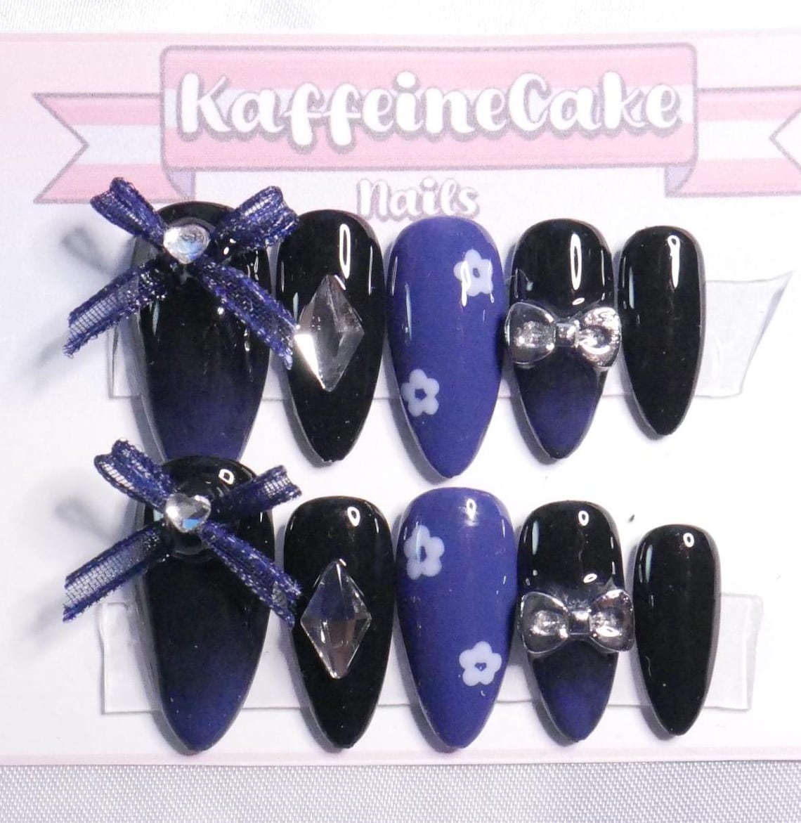 Inosuke Hashibira Demon Slayer Press on Nails Almond Square Stiletto ...