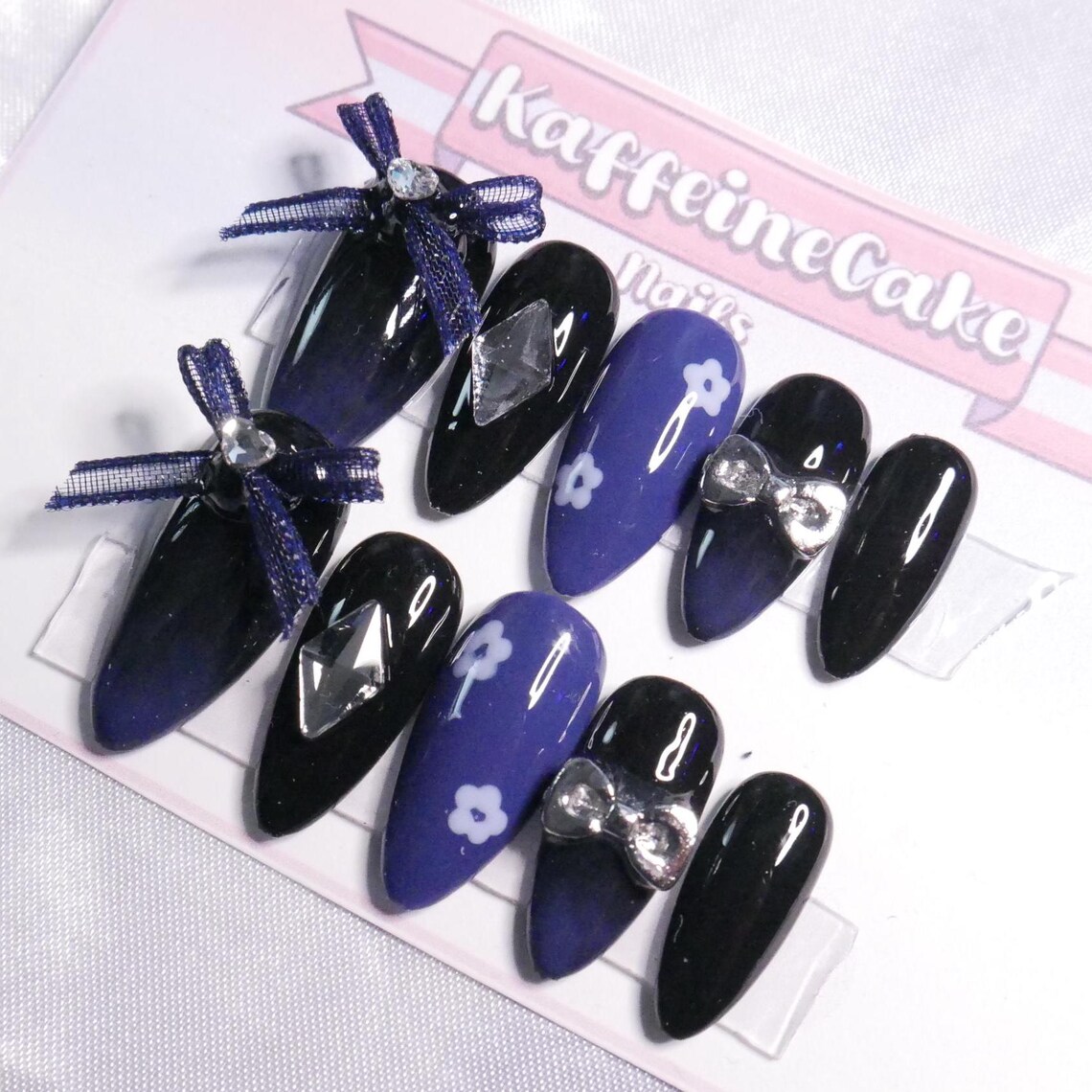 Inosuke Hashibira Demon Slayer Press on Nails Almond Square Stiletto ...