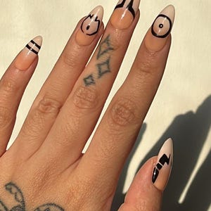 Sukuna Ryomen Jujutsu Kaisen Press on Nails, Almond, Square, Stiletto ...