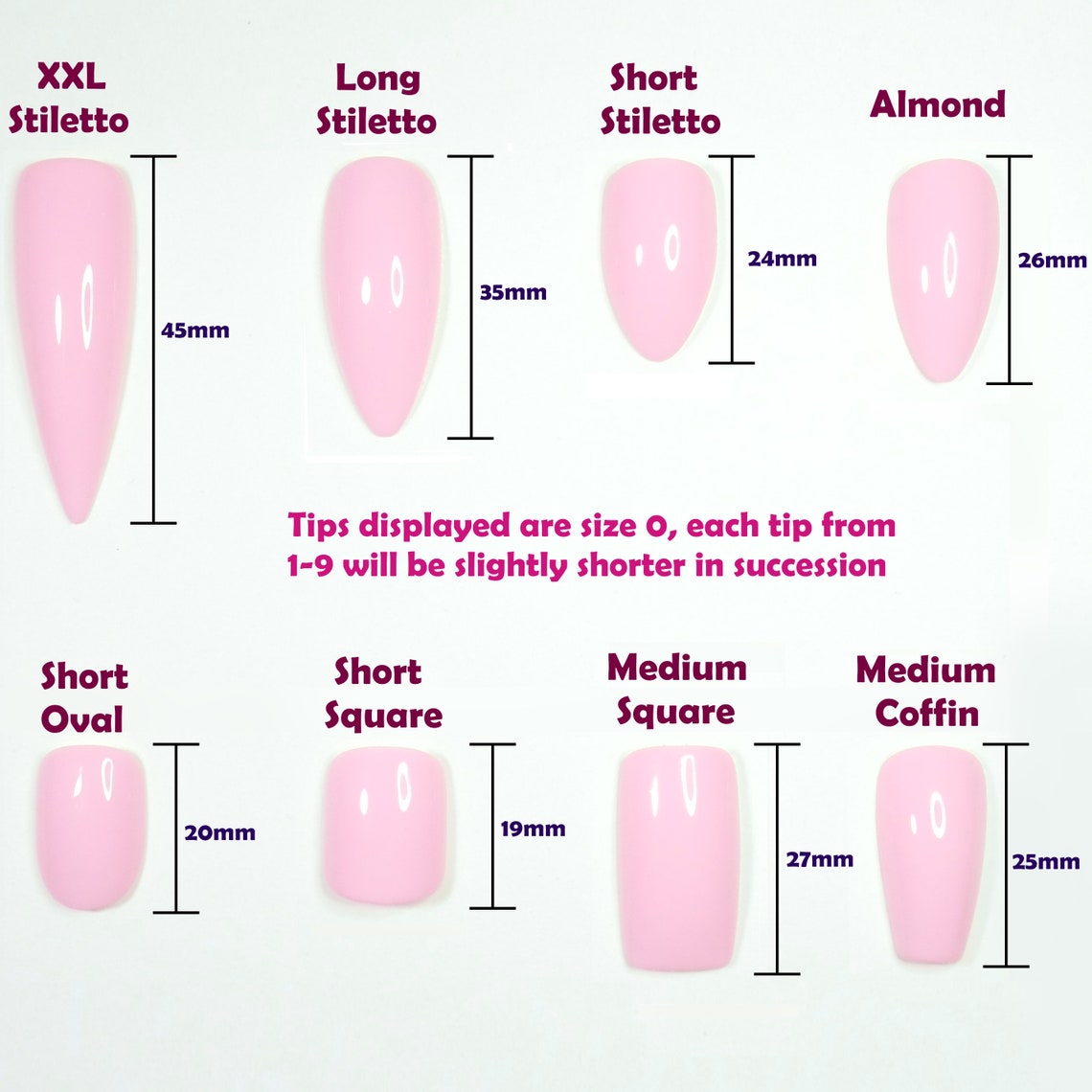 Inosuke Hashibira Demon Slayer Press on Nails Almond Square Stiletto ...