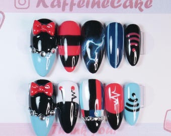 Husk Hazbin Hotel Reusable Press on Nails - Etsy