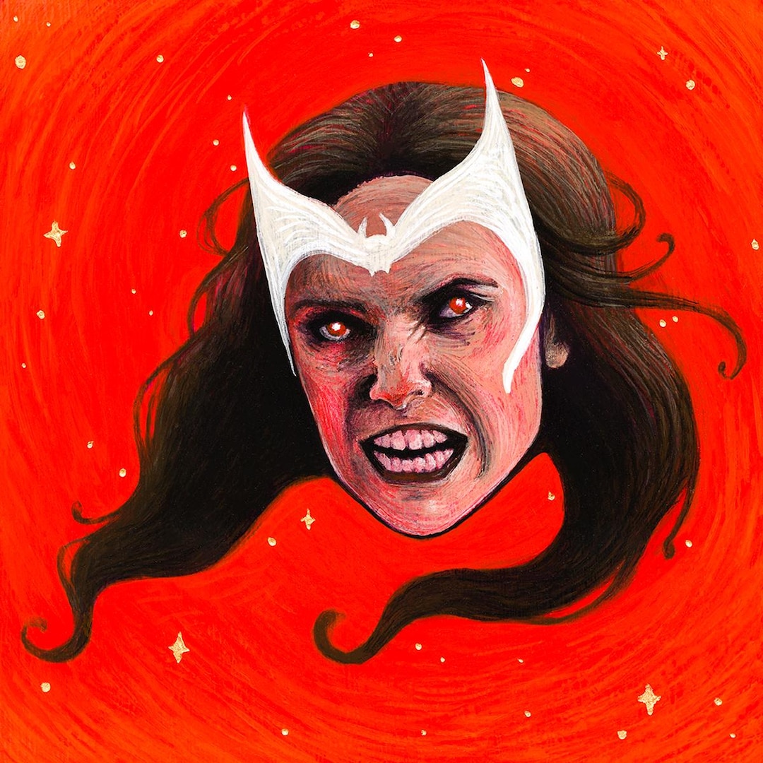 Original Painting / Scarlet Witch / Wanda Maximoff / Elizabeth Olsen ...