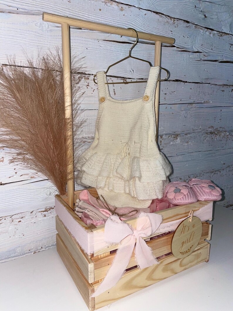 Hello World Baby Shower Crate | Versatile Wooden Box & Montessori ...