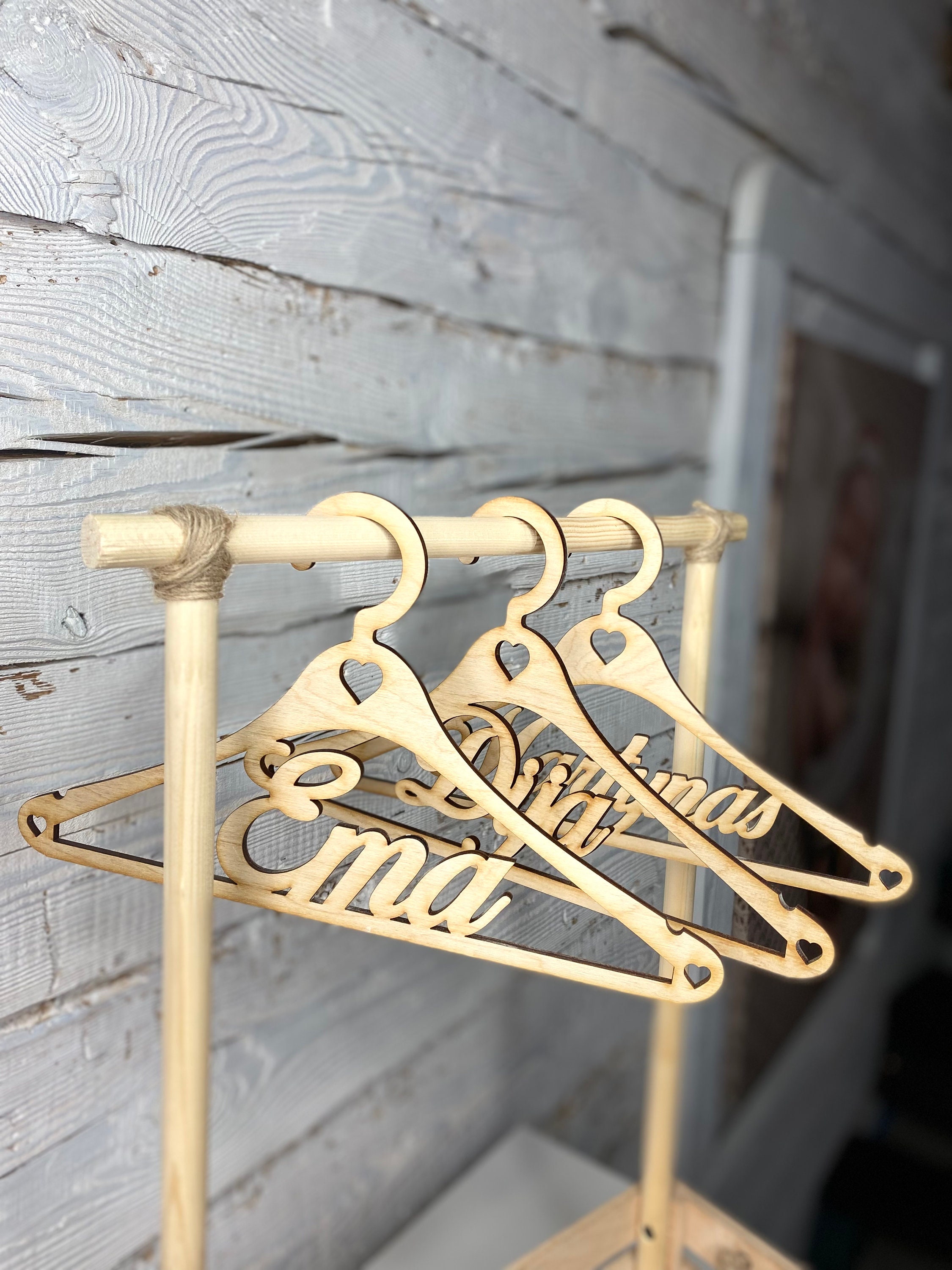 SET OF 3 Hangers for Babys| Hangers for Kids| Personalised Hangers ...