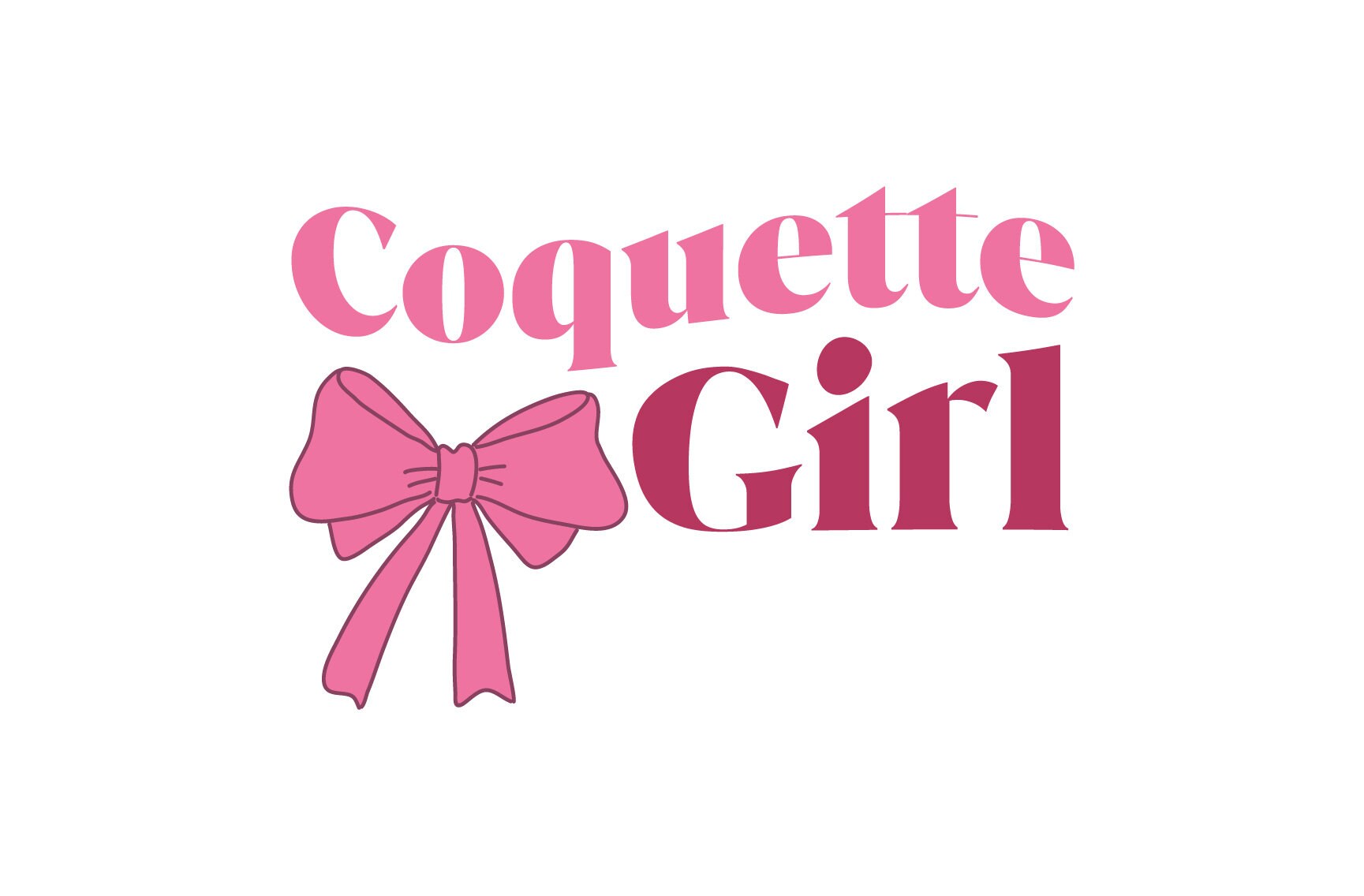 Coquette Girl Svg Coquette Svg Design Flirtatious Design With Bow Svg Design For Polos T