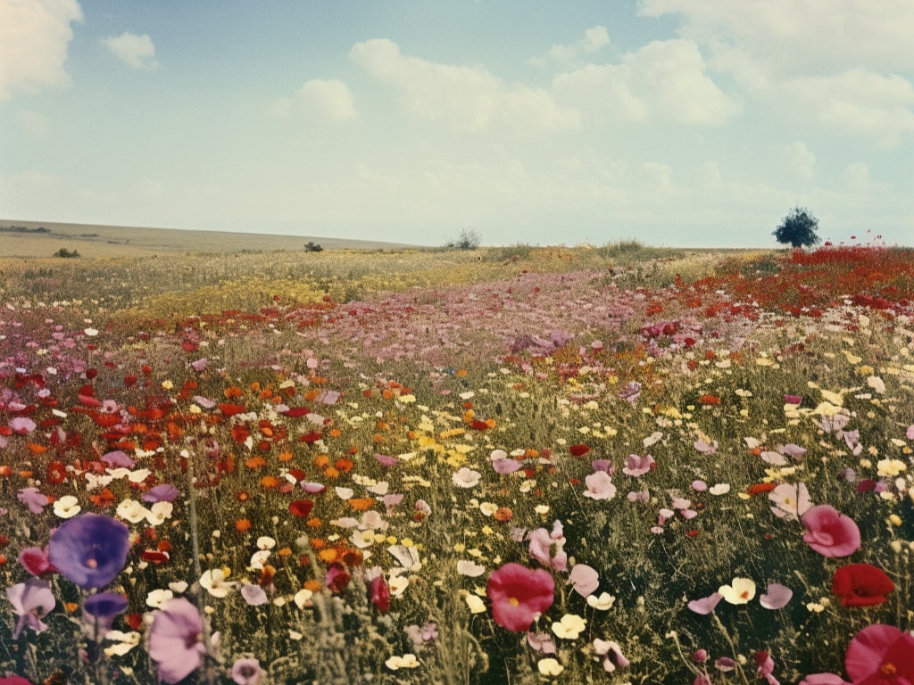 Printable Wildflower Field - Etsy