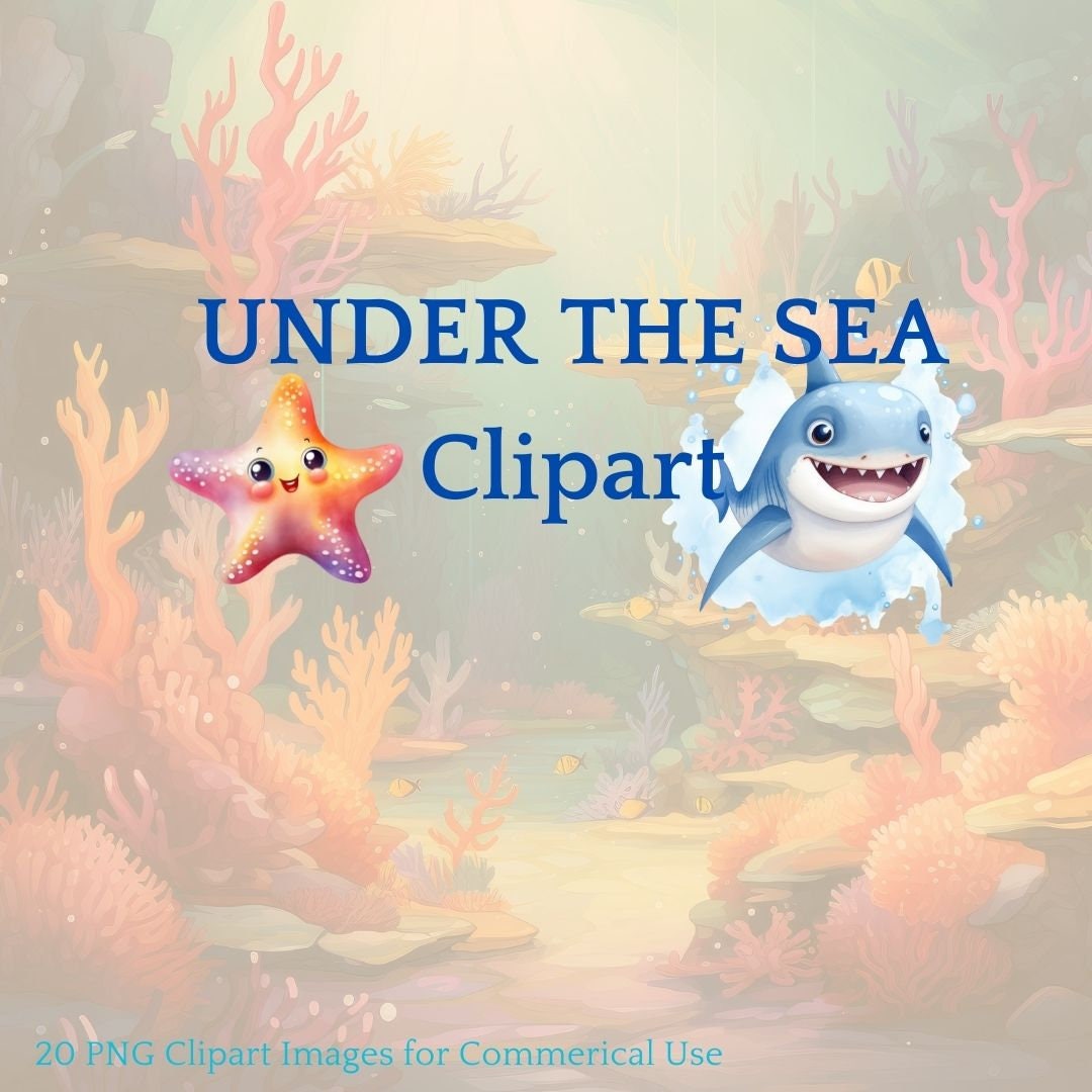 Under the Sea Clipart Bundle - Etsy