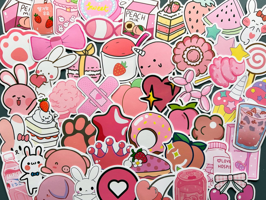 Cute Pink Sticker Pack, Adding a Touch of Sweetness to Your Life ...