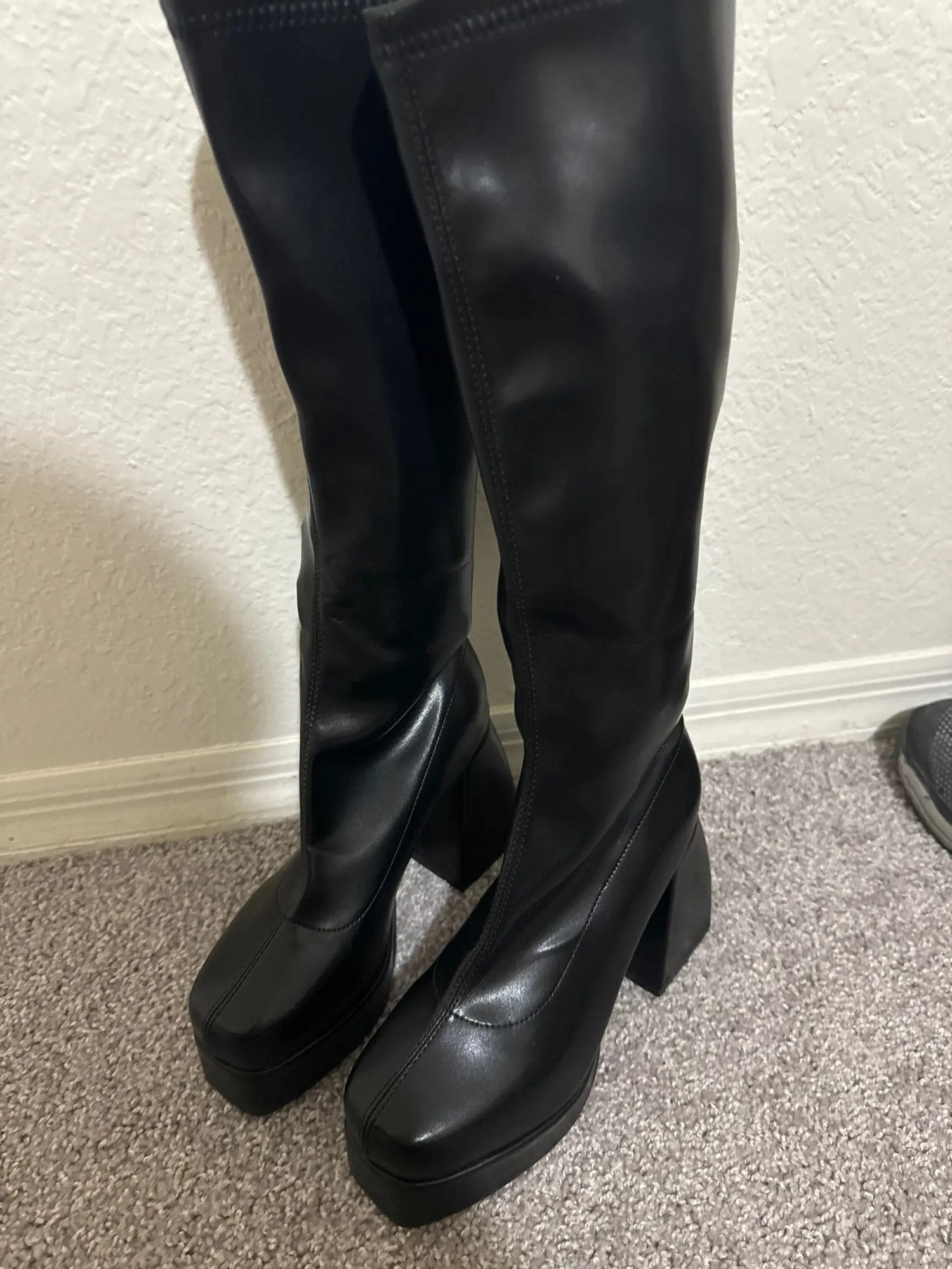 Punk Boots Y2K Boots Gothic Boots Knee High Boots Emo Boots - Etsy