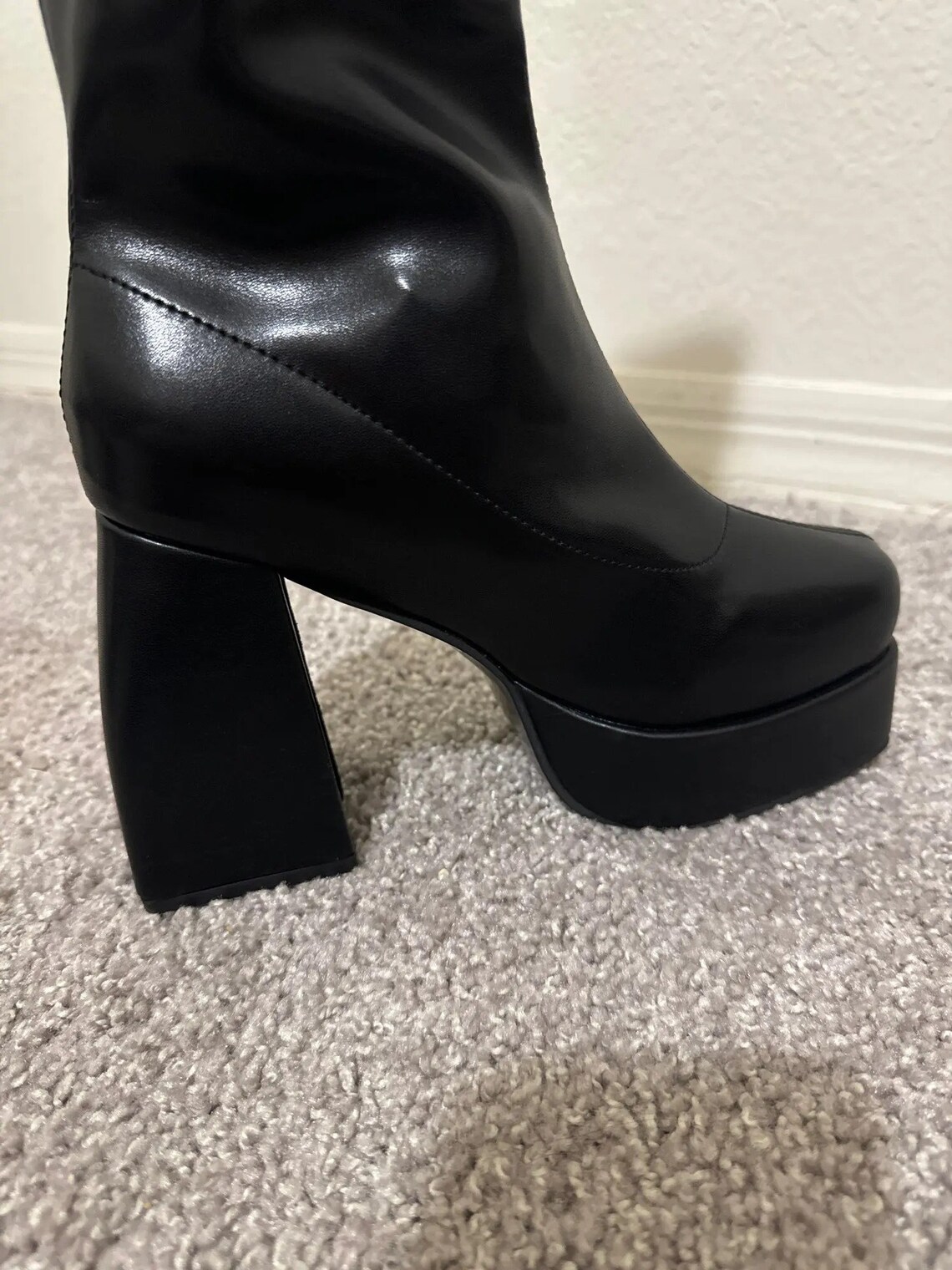 Punk Boots Y2K Boots Gothic Boots Knee High Boots Emo Boots - Etsy