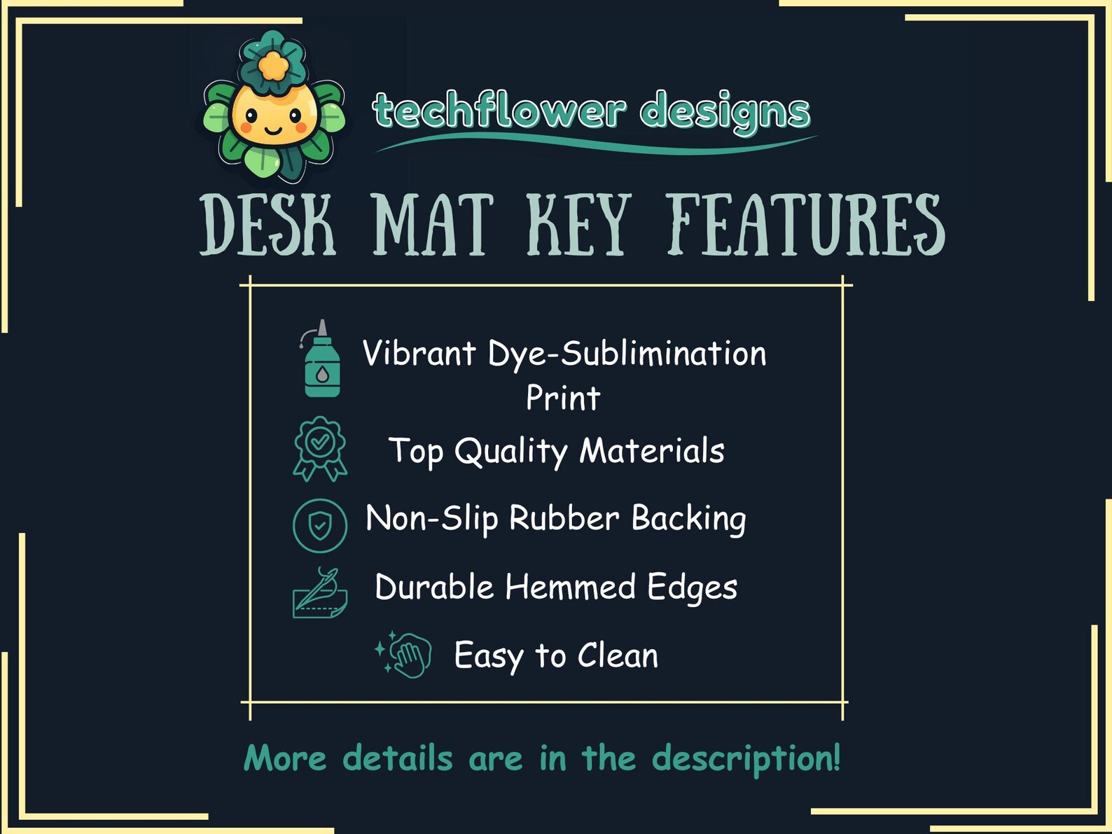 Kawaii Green Frog Desk Mat | Chibi Aesthetic Mousepad, Cute Frog Desk ...